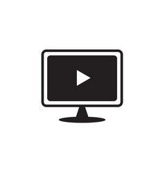 Tv or television channel logo design template Vector Image