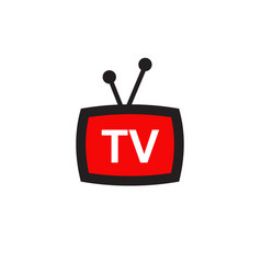 Tv or television channel logo design template Vector Image