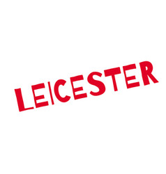 Leicester rubber stamp Royalty Free Vector Image