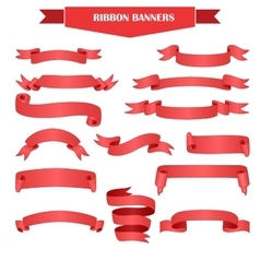 Big set of ribbons templates Royalty Free Vector Image