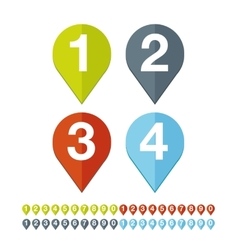 Flash card collection for numbers Royalty Free Vector Image