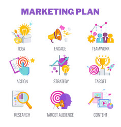 4p marketing mix cartoon Royalty Free Vector Image