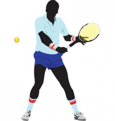 Tennis players Royalty Free Vector Image - VectorStock