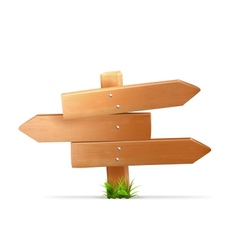 Wooden message board Royalty Free Vector Image