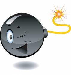 Cartoon bomb design Royalty Free Vector Image - VectorStock