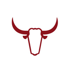 Energy bullhead logo set concept simple buffalo Vector Image