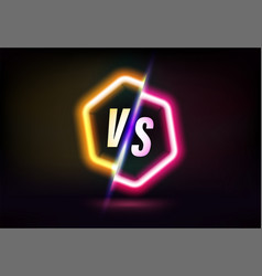Versus logo vs letters for sports and fight Vector Image