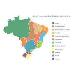 Brazil map Royalty Free Vector Image - VectorStock