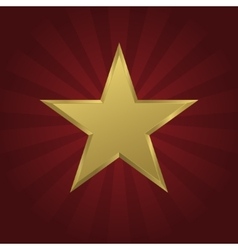 Creative no 1 star label golden design Royalty Free Vector