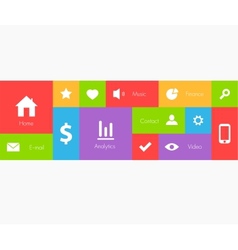 Flat ui design concepts for unique infographics Vector Image