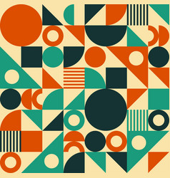 Seamless mid century modern spring pattern Vector Image