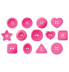 Set of button in different shapes Royalty Free Vector Image