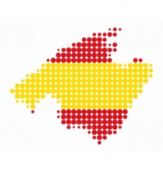 Map of mallorca Royalty Free Vector Image - VectorStock