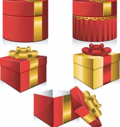 Present box set Royalty Free Vector Image - VectorStock