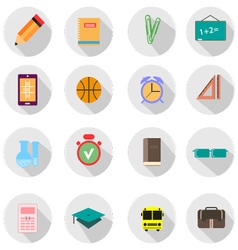 Big school icon set Royalty Free Vector Image - VectorStock
