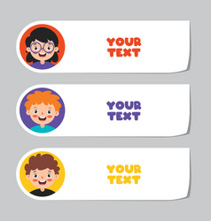 Ribbon and banner design Royalty Free Vector Image