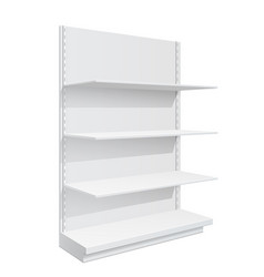 Empty supermarket shelves design Royalty Free Vector Image