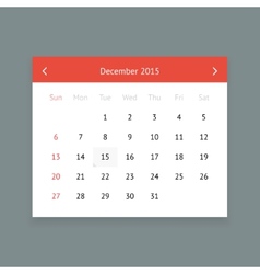 Calendar for 2015 Royalty Free Vector Image - VectorStock