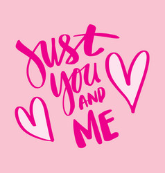 I love you hand lettering modern calligraphy Vector Image