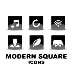 Square and cubic meters line icons Royalty Free Vector Image