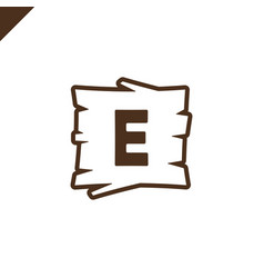 Wooden alphabet blocks with letters and numbers Vector Image