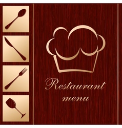 Template of a restaurant menu Royalty Free Vector Image