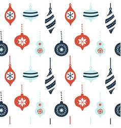 Christmas seamless pattern with balls Royalty Free Vector