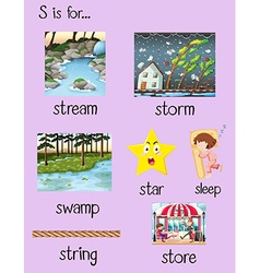 Many words begin with alphabet r Royalty Free Vector Image