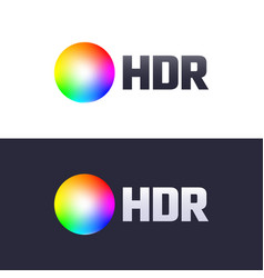 Logo screen tv color range Royalty Free Vector Image
