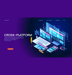 Programming web banner Royalty Free Vector Image