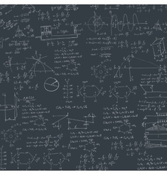 Doodle math blackboard mathematical theory Vector Image