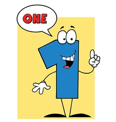 Cartoon digits Royalty Free Vector Image - VectorStock