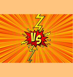 Versus screen vs fight background for battle Vector Image