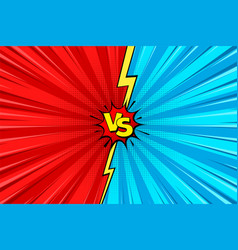 Versus screen vs fight background for battle Vector Image
