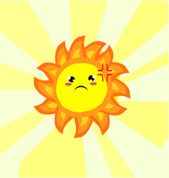 Cartoon sun Royalty Free Vector Image - VectorStock