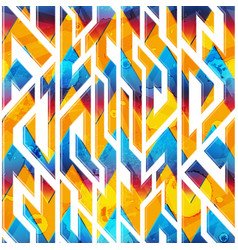 Watercolor vintage seamless pattern Royalty Free Vector