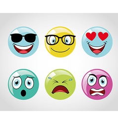 Set of emoticons Royalty Free Vector Image - VectorStock