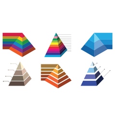 Pyramid infographic template Royalty Free Vector Image