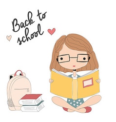 Cartoon children are learning Royalty Free Vector Image