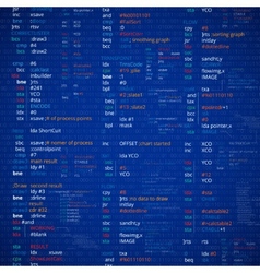 Source code screen Royalty Free Vector Image - VectorStock