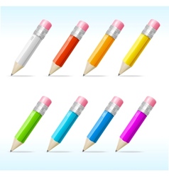 Color pencil set Royalty Free Vector Image - VectorStock