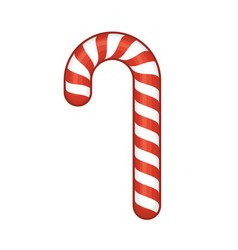 Candy cane square frame on white background Vector Image