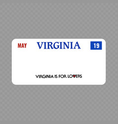 Vehicle registration plate Royalty Free Vector Image