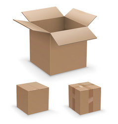 Cardboard box Royalty Free Vector Image - VectorStock