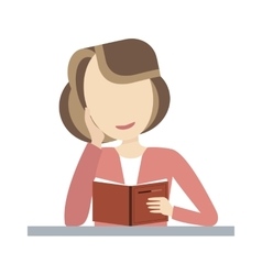 Woman thinking Royalty Free Vector Image - VectorStock