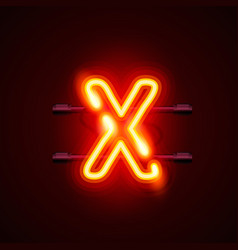 Design light effect alphabet letter u Royalty Free Vector