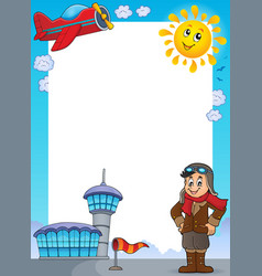 Aviation thematic set 1 Royalty Free Vector Image
