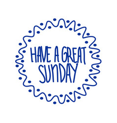 Hand lettering set days week Royalty Free Vector Image