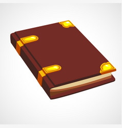 Book object with a red cover educational Vector Image
