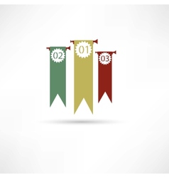 1st grade lettering design element Royalty Free Vector Image